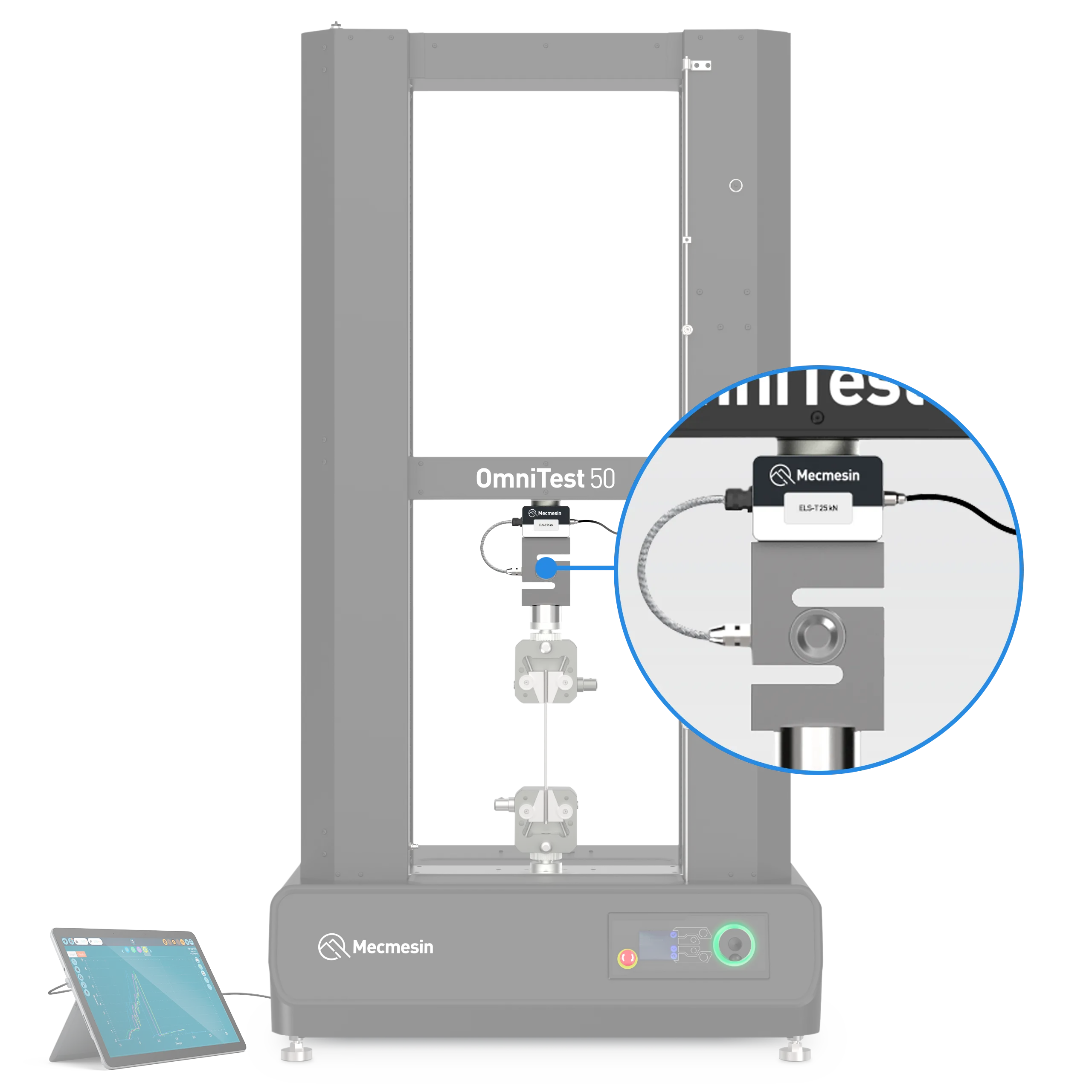 OmniTest 10/25/50 Universal testing machine - Mecmesin